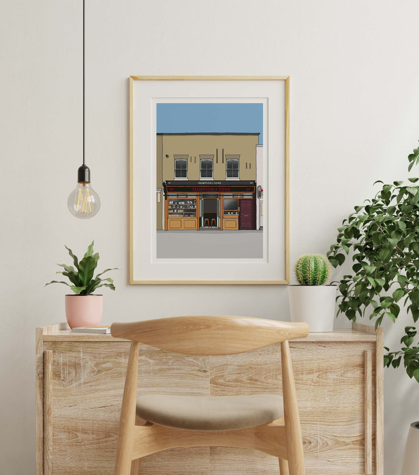 Climpsons & Sons Shop Front Illustration - Broadway Market London ...