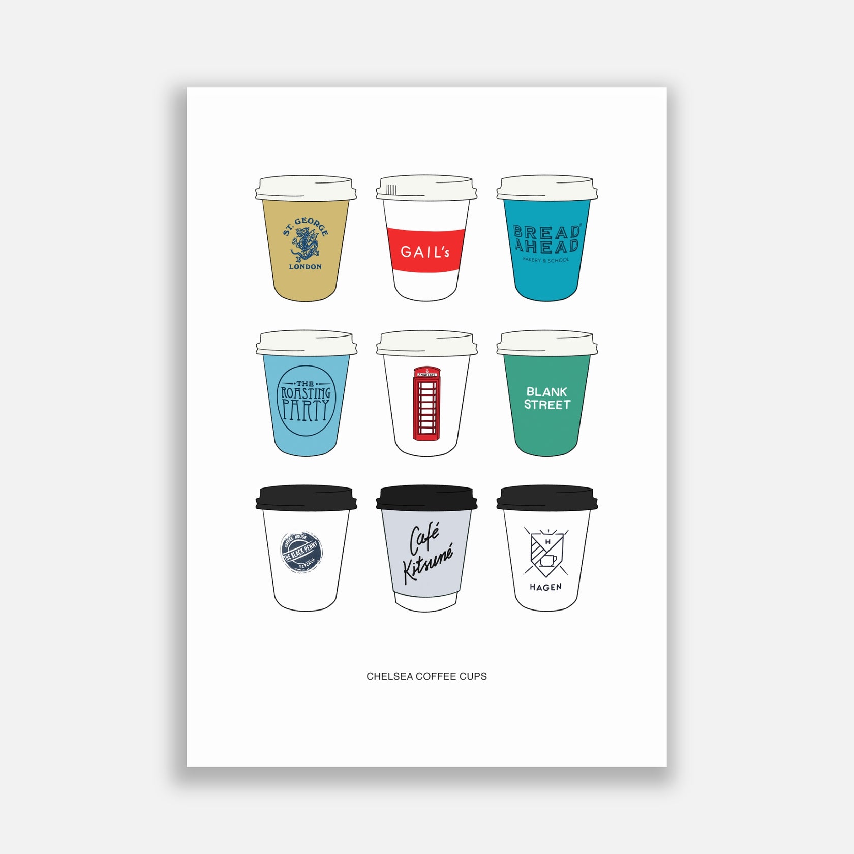 Chelsea Coffee Cups – East London Print House